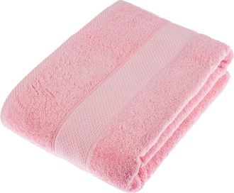Homescapes Flauschiges Premium Frottee Badetuch ca. 100 x 150 cm aus 100% Reiner Baumwolle, rosa