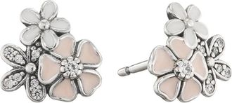 Pandora Poetic Blooms Stecker-Ohrringe - - Accessories - Damen - Wei&szlig; - ONE SIZE