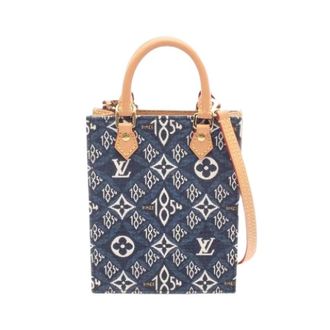Louis Vuitton Pre-owned Petit Sac Plat Monogram Jacquard Handtasche - - Pre-owned - Damen - Blau - ONE SIZE