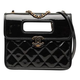 Chanel Pre-owned Quilted Patent Leather Crossbody - - Pre-owned - Damen - Schwarzk - ONE SIZE