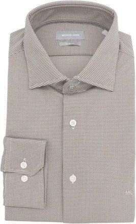 Michael Kors Homme, Chemises, Brun, Taille: 4XL Chemise en maille performante coupe slim