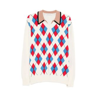 Dries Van Noten Homme, Pulls, Multicolore, Taille: L Pull &agrave; Losanges