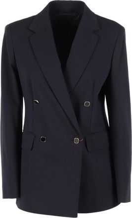 Max Mara Femme, Vestes, Bleu, Taille: 40 FR Giacca in Jersey Riviera