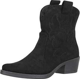Elara Bottes Femme Bottines de Cowboy Chunkyrayan 301-A31S Schwarz-38