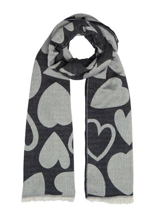 s.Oliver Schal mit Fransen und Artwork