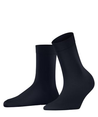 Falke Damen Socken Cotton Touch W So Baumwolle einfarbig 1 Paar, Blau Space Blue 6116, 39-42
