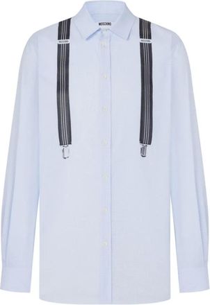 Moschino Homme, Chemises, Bleu, Taille: L Camicia