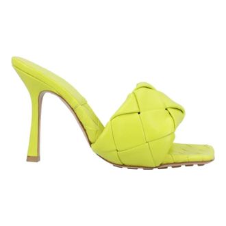 Bottega Veneta Femme, Chaussures, Jaune, Taille: 37 1/2 EU Cuir mules-sabots