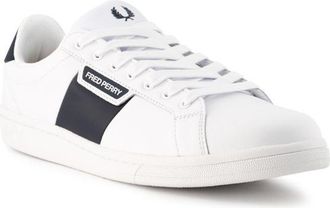 Fred Perry Herren Sneaker weiß Glattleder