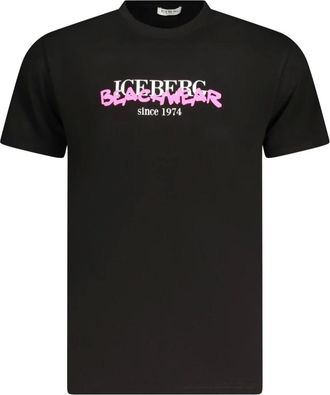 Iceberg Homme, Tops, Noir, Taille: S T-shirt &agrave; manches courtes