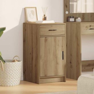 vidaXL Buffet ch&ecirc;ne artisanal 40 x 40.5 x 75 cm Bois ding&eacute;nierie Vidaxl