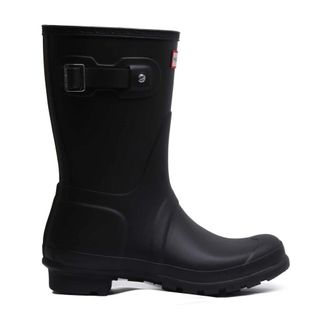 Hunter Kurze Regen-Stiefel- Schwarz- Mattes Finish - - Shoes - Damen - Schwarzk - 38 EU