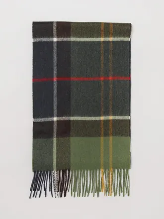Barbour &Eacute;charpe en m&eacute;lange de cachemire &agrave; motif tartan avec bords frang&eacute;s