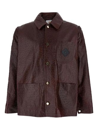 Casablanca veste &agrave; patch emboss&eacute; - Marron