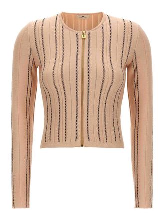 Elisabetta Franchi Cardigan - Couleur Chair