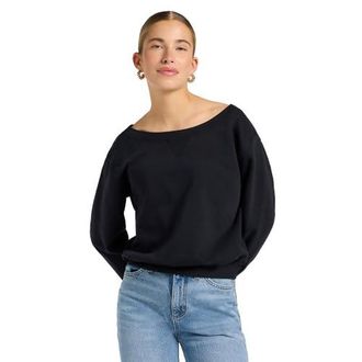 Lee Off Shoulder SWS Maillot de surv&ecirc;tement, Noir Union, S Femme