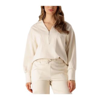 Access Fashion V-Ausschnitt Pullover - - Sweatshirts & Hoodies - Damen - Beige - L