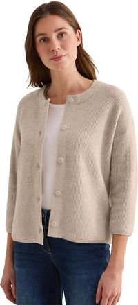 Cecil Damen B253926 Kurzer Cardigan, Desert Beige Melange, L EU