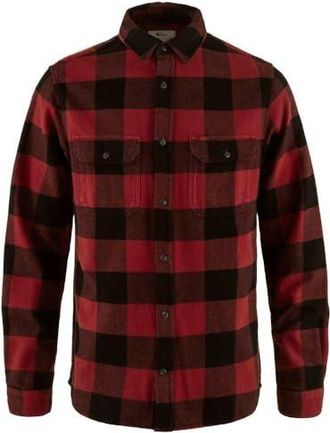 Fj&auml;llr&auml;ven FJALLRAVEN 82978-320-550 &Ouml;vik Heavy Flannel Shirt M T-Shirt Homme Red-Black Taille XL