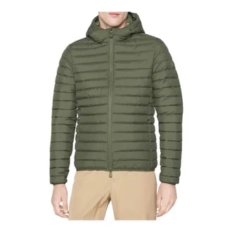Save The Duck Homme, Vestes, Vert, Taille: 3XL Luke Hooded Puffer Jacket