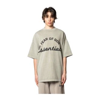 Fear of God Homme, Tops, Beige, Taille: L T-shirt dentra&icirc;nement 90S &agrave; manches courtes