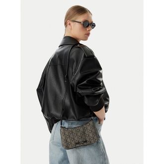 Calvin Klein Handtasche Calvin Klein Emblem Aop LV04F1164G Schwarz