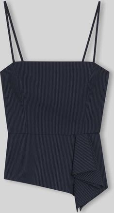 HUGO BOSS Regular Fit Blusentop mit Spaghettitr&auml;gern Modell CALITA
