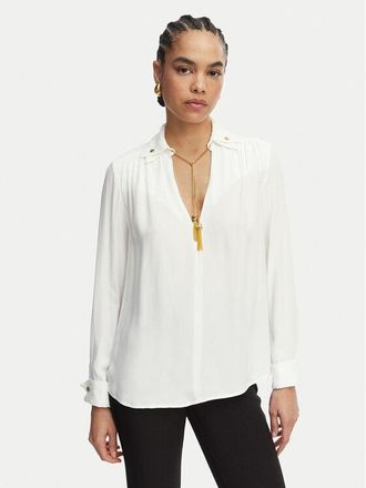Elisabetta Franchi Bluse CA-159-62E2-V400 Wei&szlig; Regular Fit