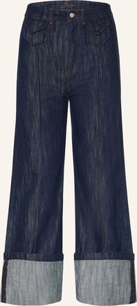 HUGO BOSS Wide Leg Jeans Marlene blau