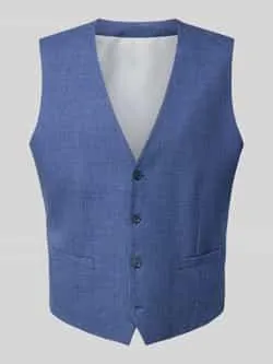 Christian Berg Weste mit V-Ausschnitt und Eingrifftaschen