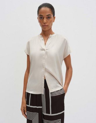 someday Kurzarmshirt KORALIE Regular im Materialmix