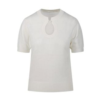 By Malene Birger Pull Tala Blanc Doux - Femme - Pulls - Blanc - Taille: 36 FR
