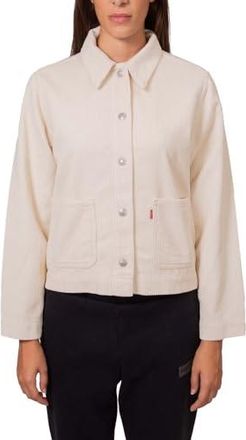 Levi's Veste Chemise Femme Regular en Velours, ivoire (ral 1013), Small
