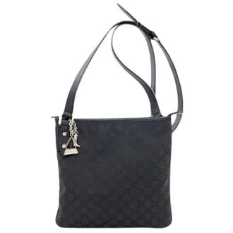 Gucci Sac bandouli&egrave;re en nylon Pre-owned - Femme - Pre-owned - Noir - Taille: ONE Size