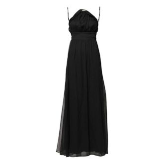Guess Femme, Robes, Noir, Taille: 34 FR Tulle Pearl Sleeveless Long Gown Dress