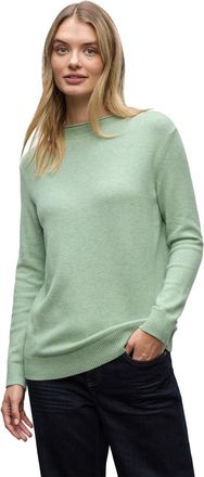 Street One Damen 3015492 Pullover mit Rollkante, Serene Green Mel, 42
