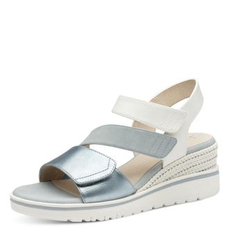 Jana Damen 8-28763-44 Sandalen, Denim Comb, 37 EU