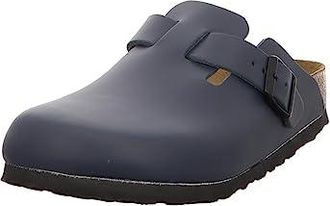 Birkenstock Boston Cuir Lisse, Sabots Mixte Adulte - Bleu - 41 EU