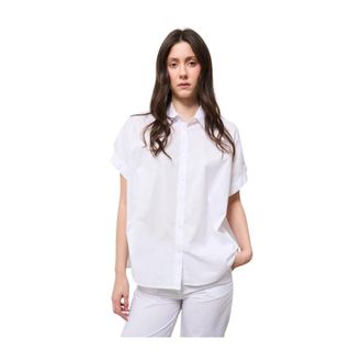 Manila Grace Femme, Blouses et Chemises, Blanc, Taille: 42 FR Chemise &agrave; Manches Courtes