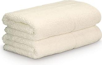 FROTTANA Pearl Handtuch 50 x 100 cm aus 100% Baumwolle, Ivory 2er Set