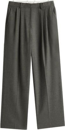 Tommy Hilfiger entspannte, gerade geschnittene Flanellhose in Grau