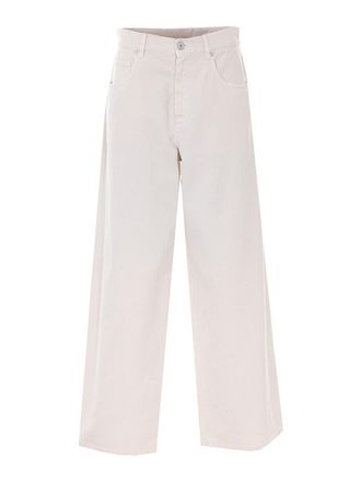Brunello Cucinelli Casual Hose - Wei&szlig;