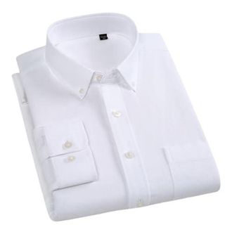 Generic Chemise Oxford thermique for hommes, chemise habill&eacute;e d&eacute;contract&eacute;e &agrave; manches longues doubl&eacute;e de flanelle, chemise boutonn&eacute;e d&eacute;contract&eacute;e daffaires &eacute;pa