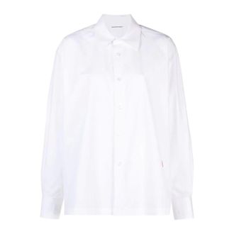 Alexander Wang Chemise Popeline Oversize - Femme - Blouses et Chemises - Blanc - Taille: 42 FR
