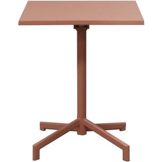 M&S Collection M&s - Table de jardin 60x60x71cm en m&eacute;tal terracotta - baca