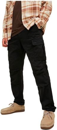 Jack & Jones Herren jpstace jtucker ama noos Cargohose, Black/Detail:solid, 33W / 34L EU