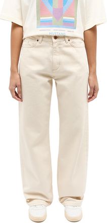 Mustang Jeans Damen Style Madison Wide Jeans, Ecru 2014, 31W / 32L EU
