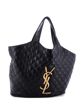 Saint Laurent Icare Shopping Quilted Leather Maxi tote bag - Noir