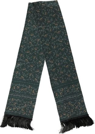 Dolce & Gabbana Homme, Accessoires, Vert, Taille: ONE Size Long Scarf