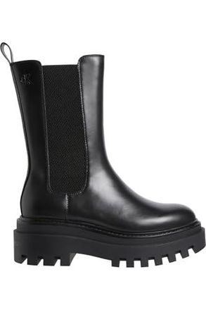 Calvin Klein Bottines Chelsea Femme Flatform Compens&eacute;es, Noir (Triple Black), 40